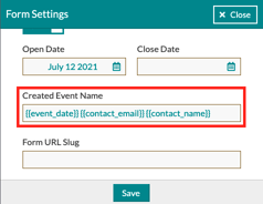 Personalization Tokens
